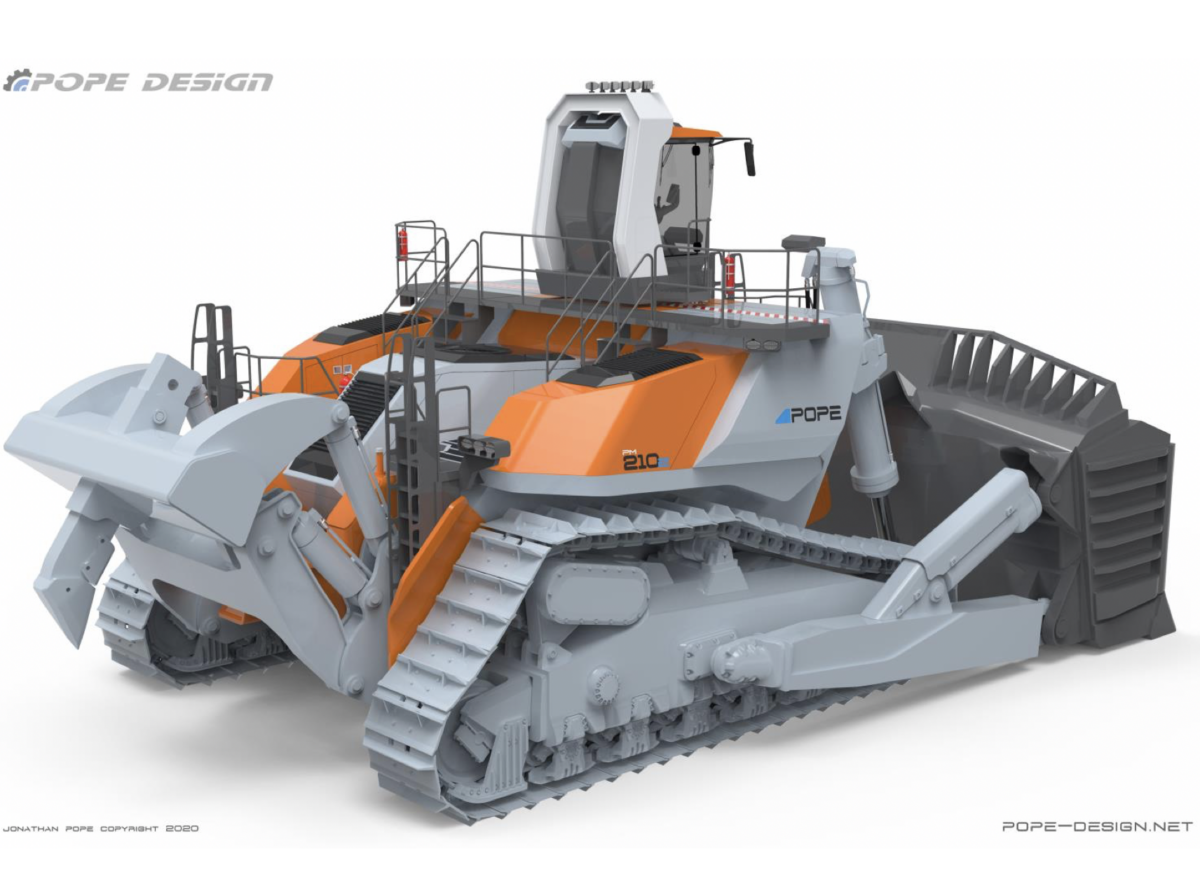 New battery-powered bulldozer concept revealed | Industrial Vehicle ...