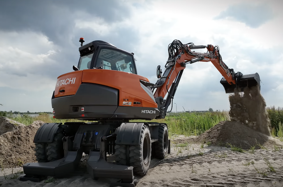 VIDEO: Walkaround of Hitachi's smallest wheeled excavator | Industrial ...