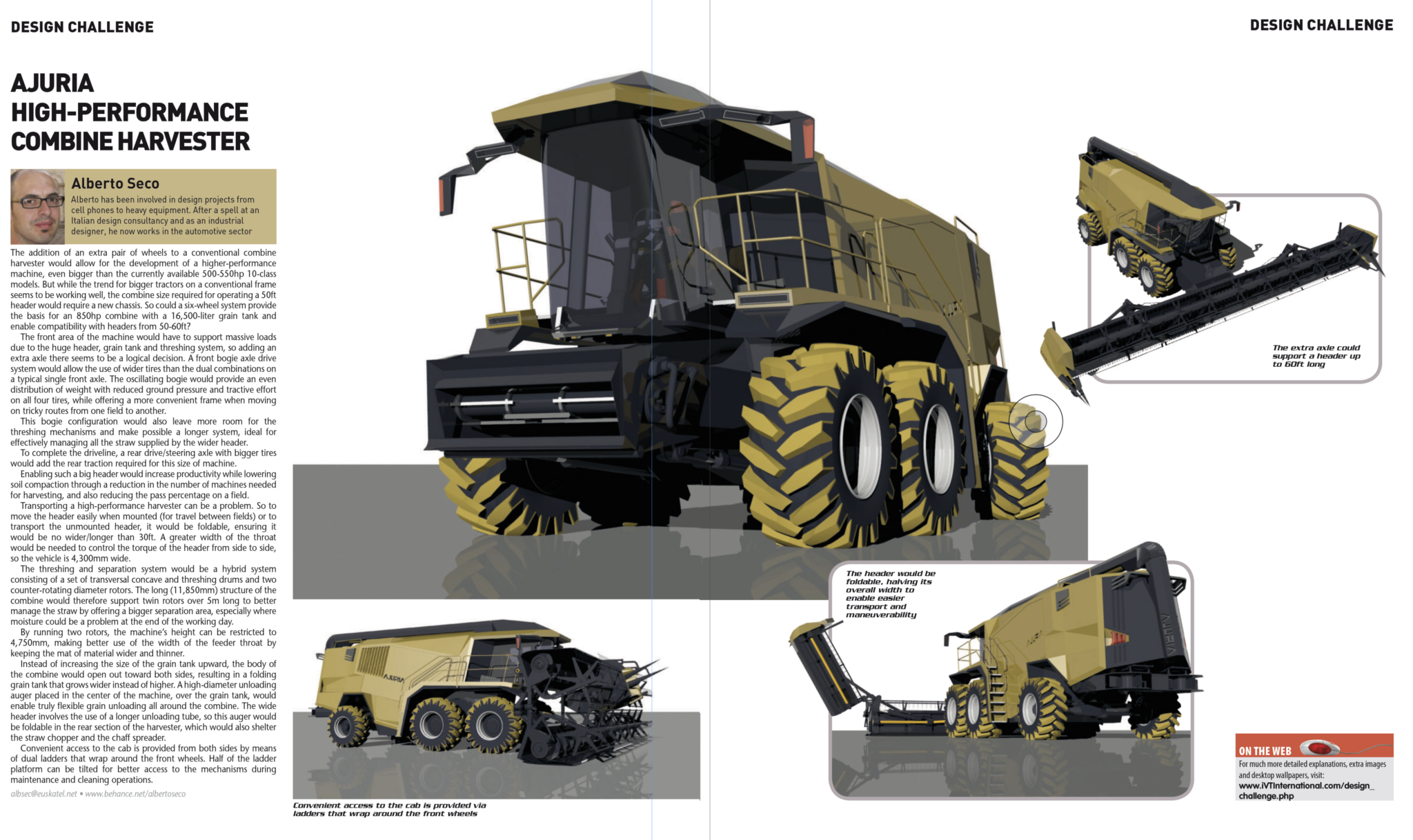 CASE STUDY: The Ajuria combine harvester concept | Industrial Vehicle ...
